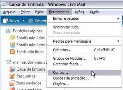 Configure o seu e-mail no Windows Live Mail | Blog da Essencial Host